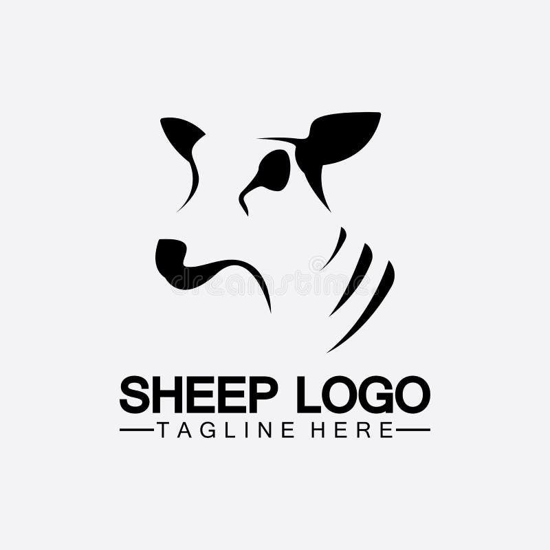 Sheep Head Logo Vector Icon Illustration Design Template Stock Vector ...