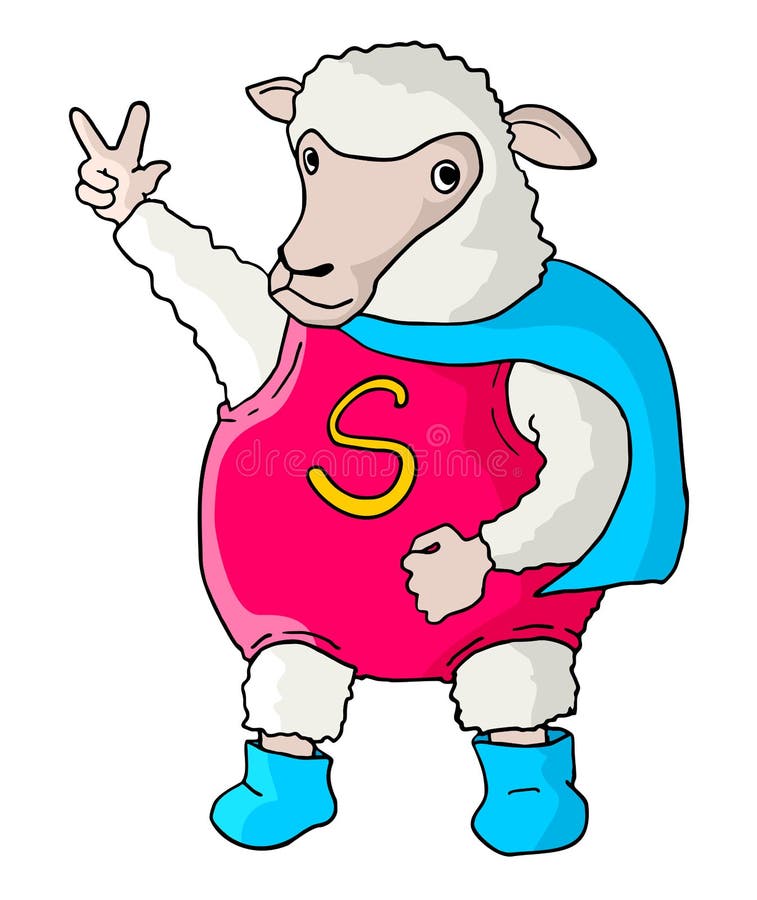 Sheep hero stock vector. Illustration of meat, animal - 58990935