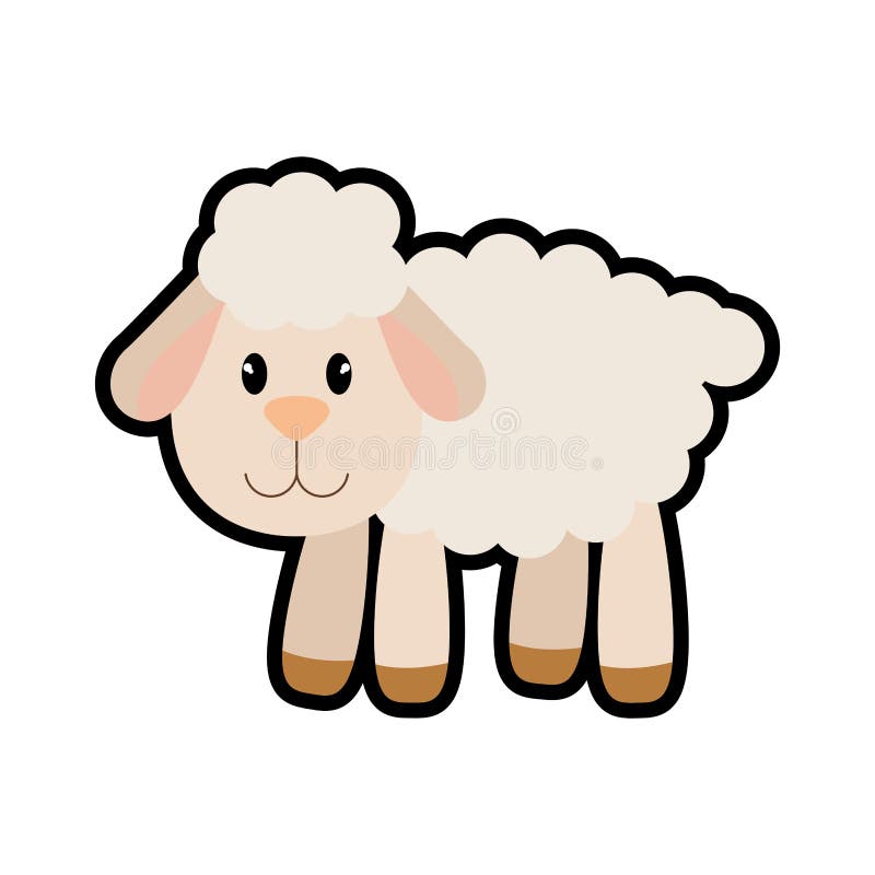 Sheep Icon. Cute Animal Design. Vector Graphic Stock Vector ...
