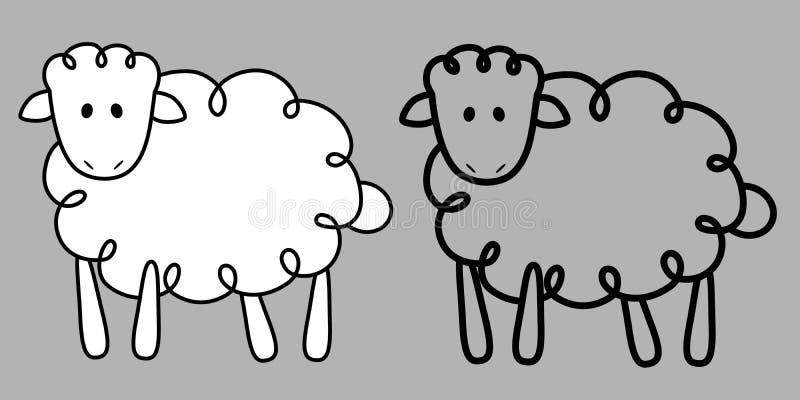 Sheep Icon Isolated Vector Illustration Stock Vector - Illustration of ...