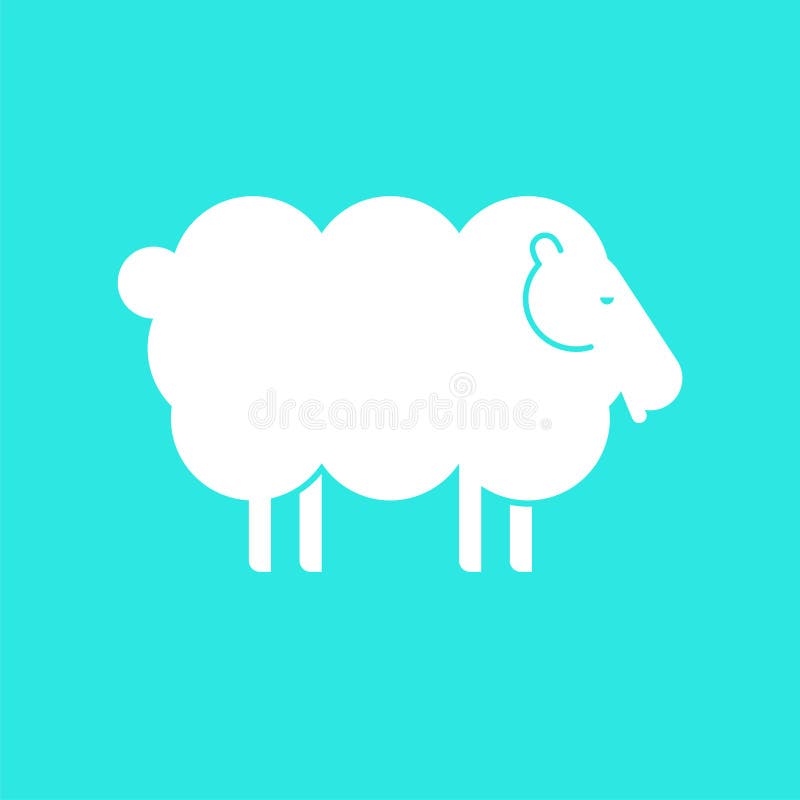 Sheep icon. Lamb sign stock vector. Illustration of mammal - 259277483