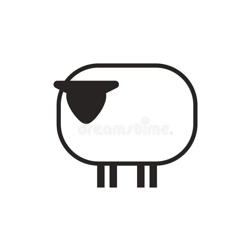 Sheep Icon Sign. Sheeps Symbol Isolated Stock Illustration ...