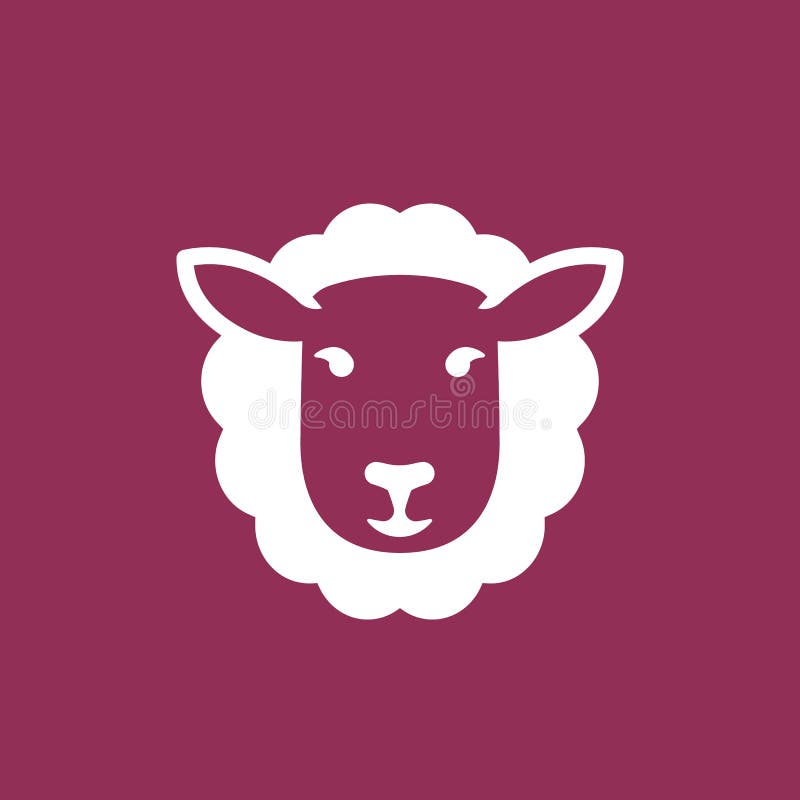 Sheep, Lamb Head Vector Icon Stock Vector - Illustration of sign, head ...