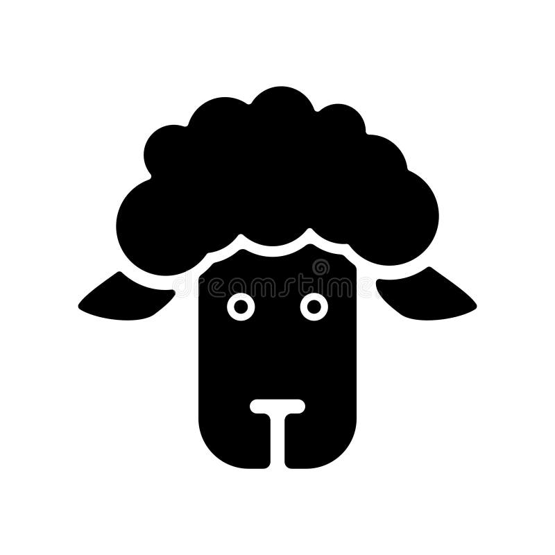 Sheep, Lamb Icon, Vector Illustration Stock Vector - Illustration of ...