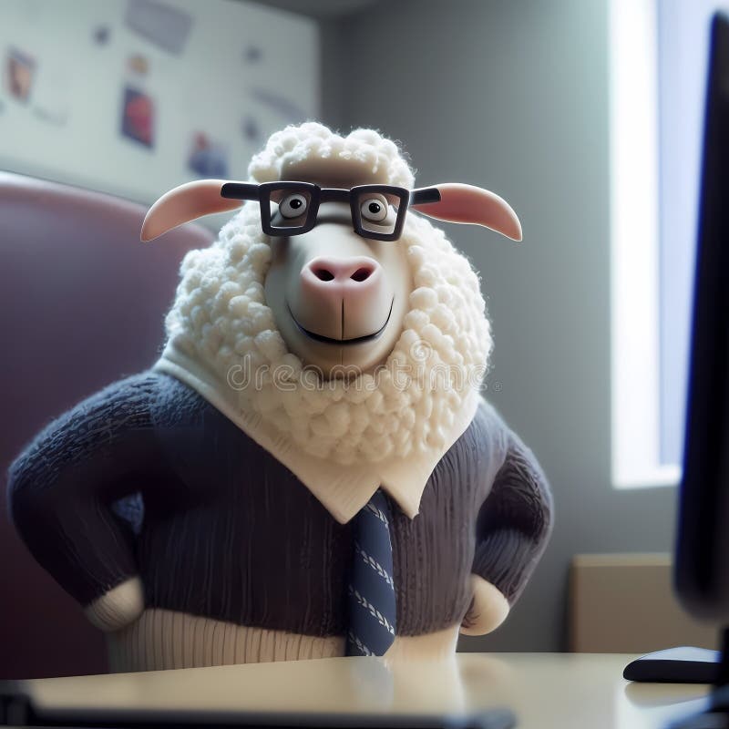 Sheep with a Nose Sheep with a Smile Sheep Stock Image - Image of farm ...