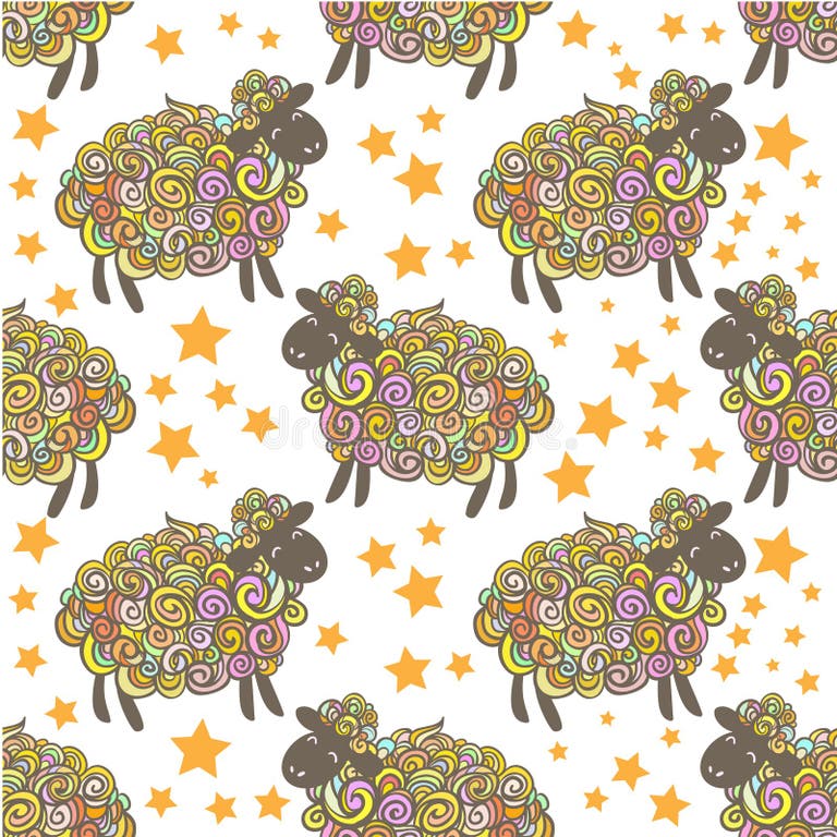 Fluffy Sheep Stock Illustrations – 5,669 Fluffy Sheep Stock ...