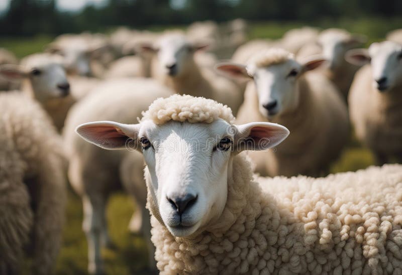 Sheep Ready for Sacrifice on Eid Al-Adha Stock Illustration ...