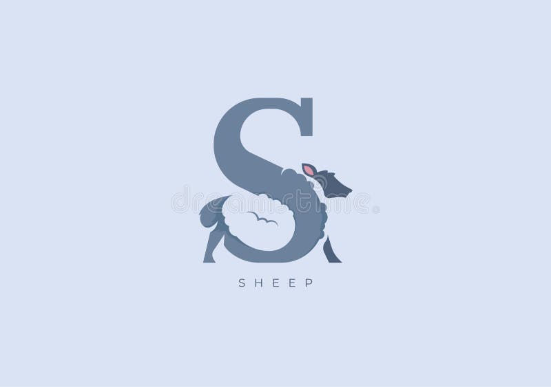 Sheep S Monogram, Vector Logo Stock Vector - Illustration of amazon ...
