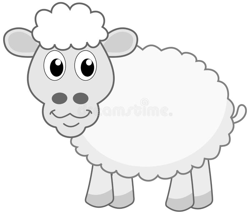 A sheep s profile stock illustration. Illustration of farm - 42794451