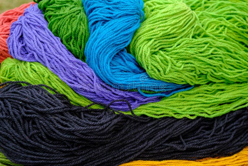 Sheep S Wool Threads, Threads of Different Colors in Large Quantities ...