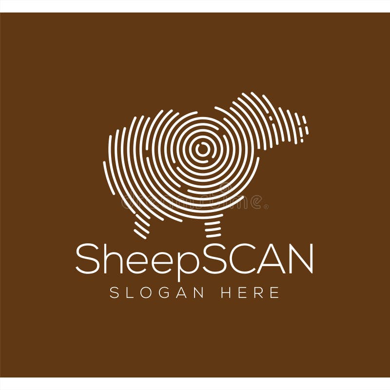 Sheep Scan Technology Logo Vector Element. Animal Technology Logo ...