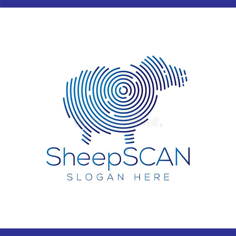 Sheep Scan Technology Logo Vector Element. Animal Technology Logo ...
