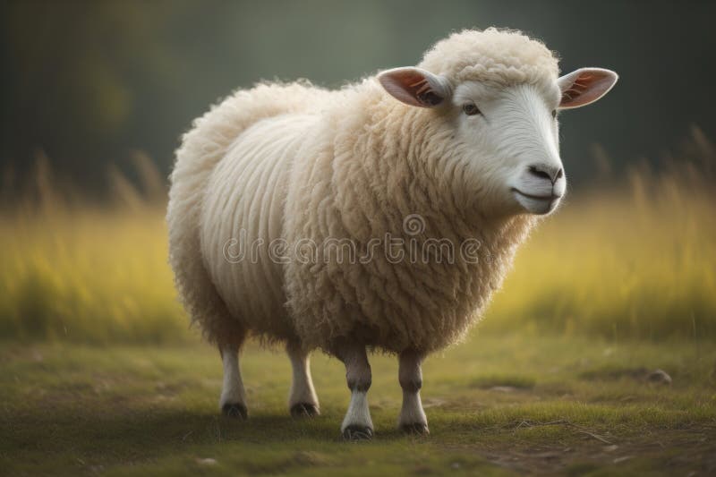 Sheep on a Solid Color Background. Photo in Old Color Image Style Stock ...