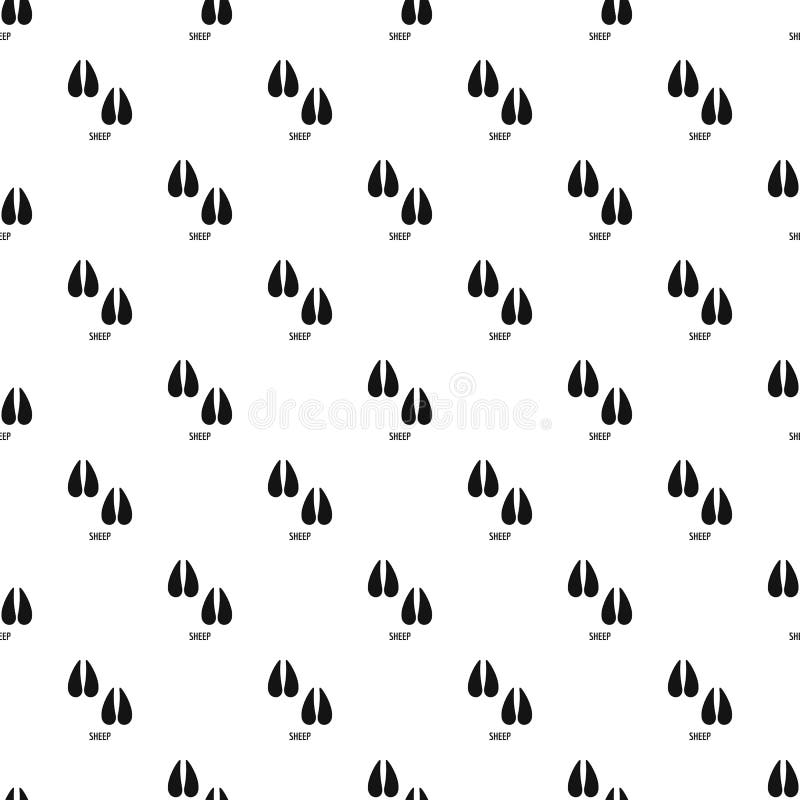 Sheep Step Pattern Seamless Vector Stock Vector - Illustration of ...