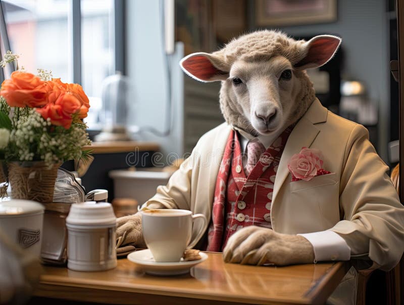 Sheep Cup Coffee Stock Illustrations – 255 Sheep Cup Coffee Stock ...