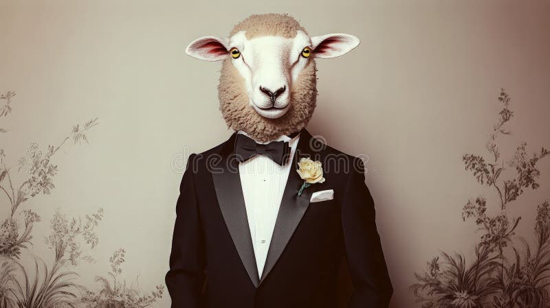 Sheep in a Suit stock image. Image of wear, concept - 336548513