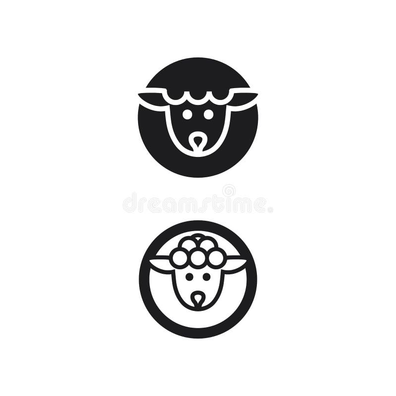 Sheep vector icon stock illustration. Illustration of icon - 250058943