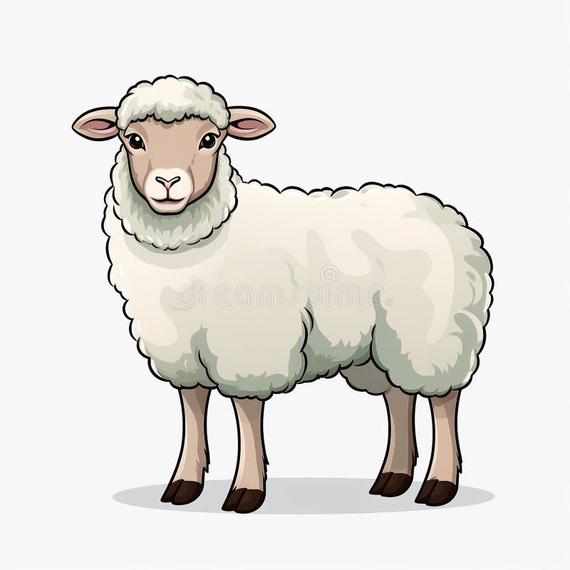 Sheep vector Illustration. stock illustration. Illustration of ...
