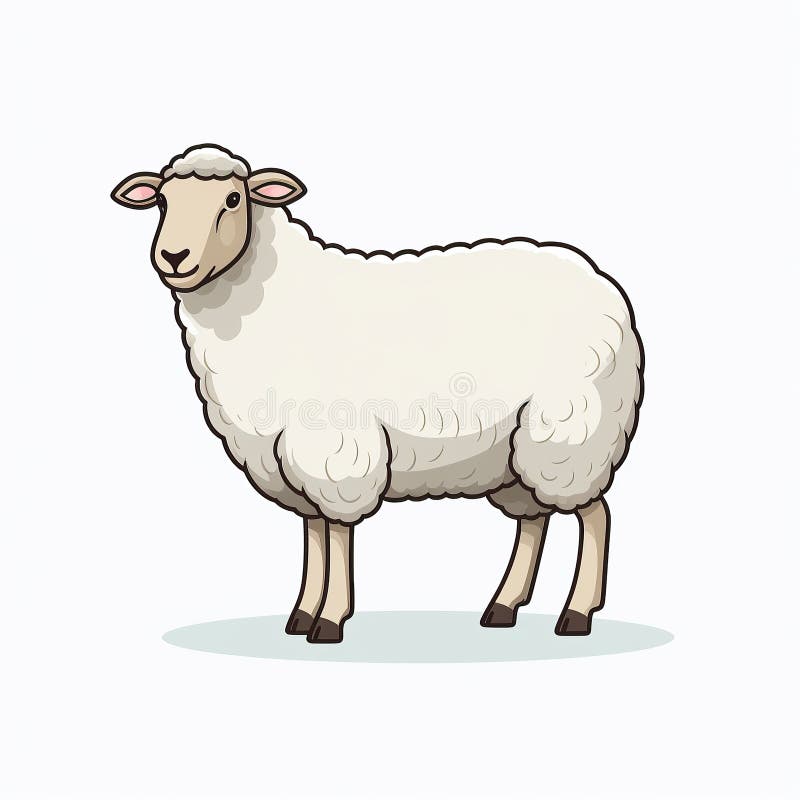 Sheep vector Illustration. stock illustration. Illustration of lamb ...