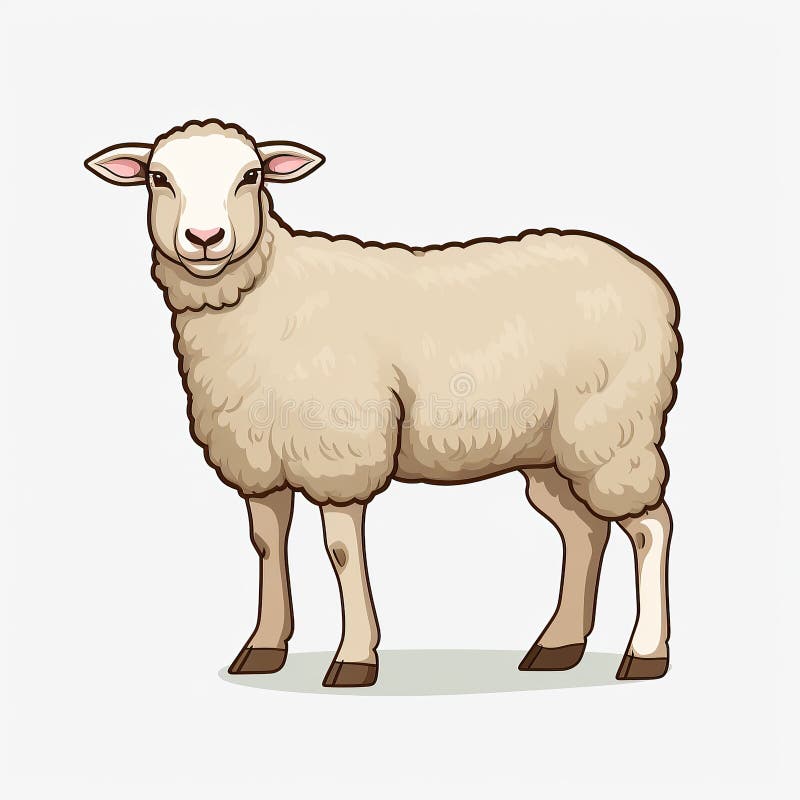 Sheep vector Illustration. stock illustration. Illustration of ...
