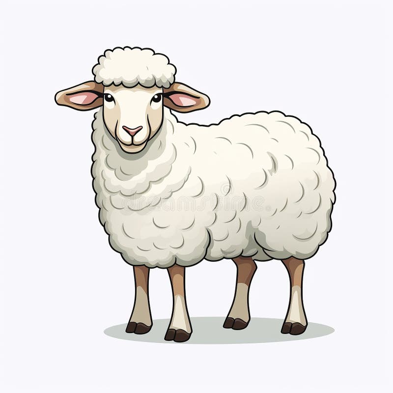 Sheep vector Illustration. stock illustration. Illustration of ...