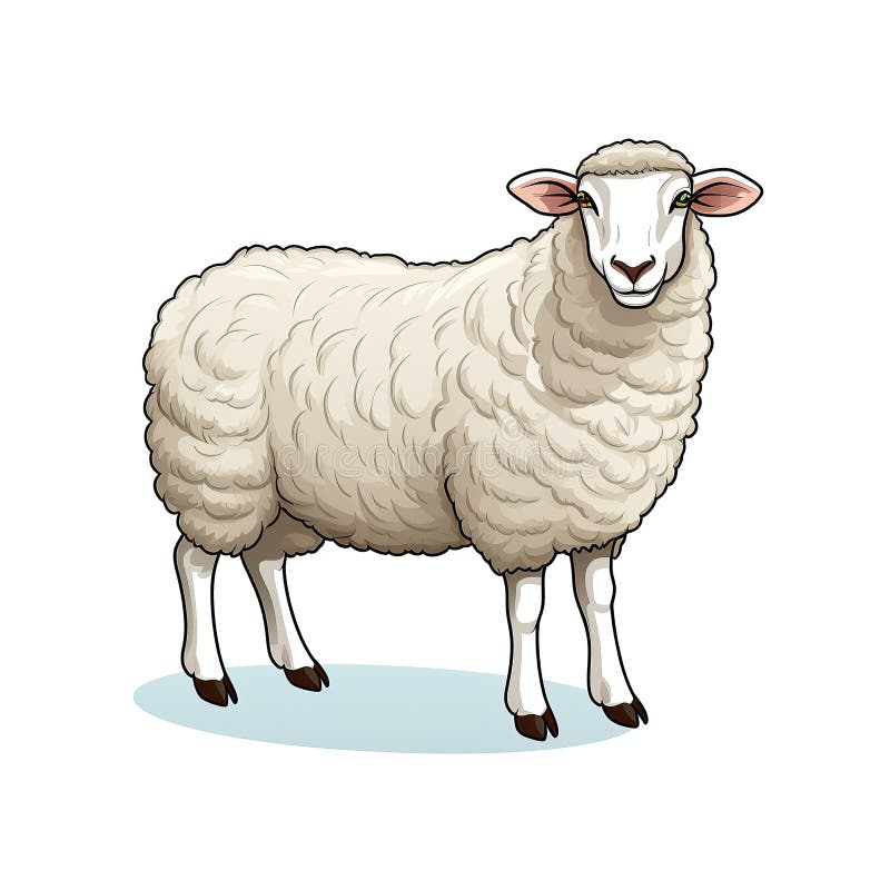 Sheep vector Illustration. stock illustration. Illustration of ...