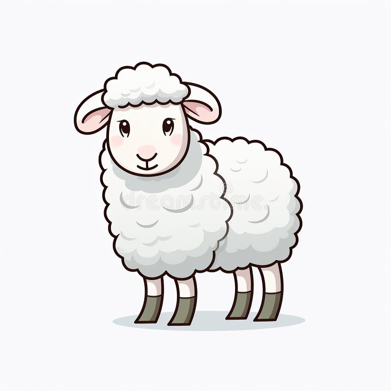 Sheep vector Illustration. stock illustration. Illustration of sheep ...