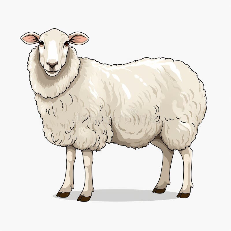 Sheep vector Illustration. stock illustration. Illustration of ...