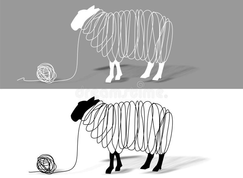 Ball of yarn and needles stock vector. Illustration of background ...