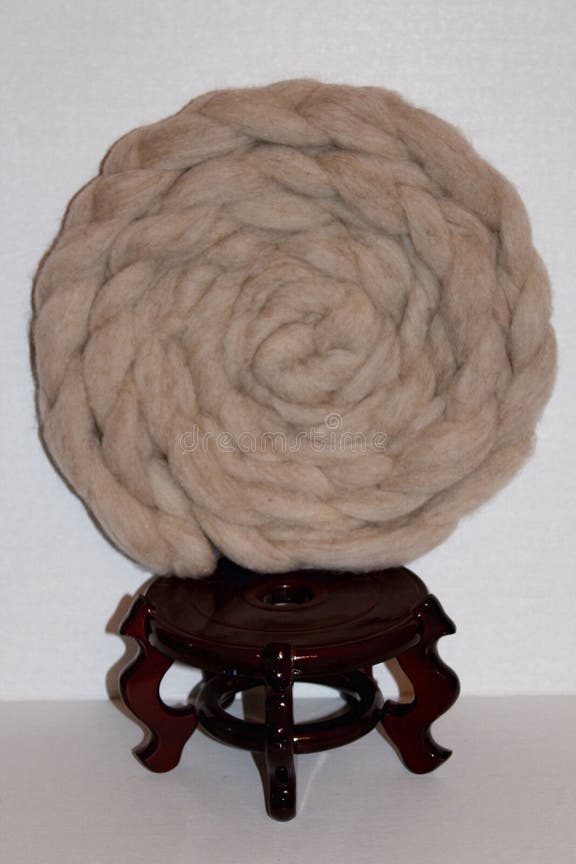 Sheep Wool Roving stock image. Image of circle, design - 85656929