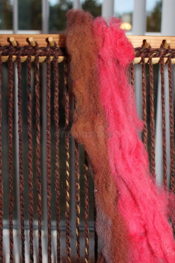 Sheep wool weaving stock image. Image of roving, handmade - 85729159
