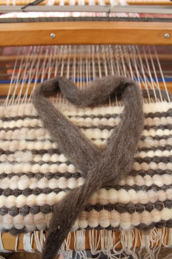 Sheep wool weaving stock photo. Image of twist, handmade - 85732602
