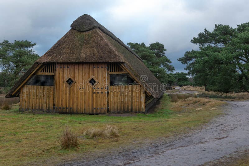 Sheepfold, a Shelter for Sheep. Thule, Germany Stock Photo - Image of ...