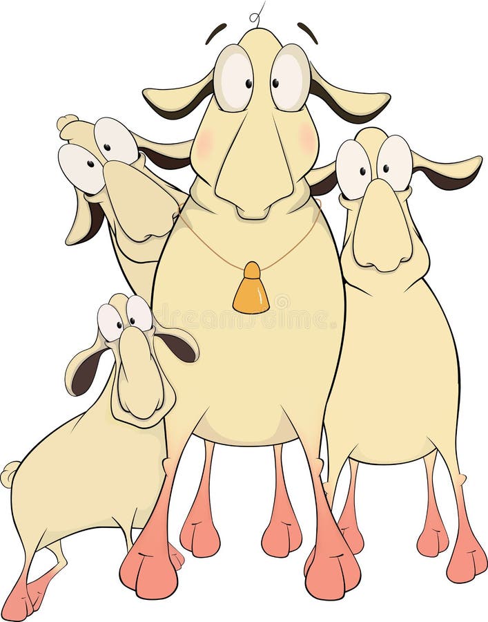 Sheeps. Cartoon stock vector. Illustration of dream, fleece - 31147325