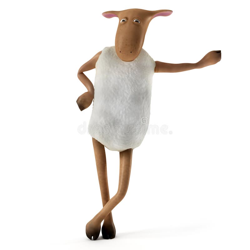 Sheepy confident stock illustration. Illustration of animal - 23770038