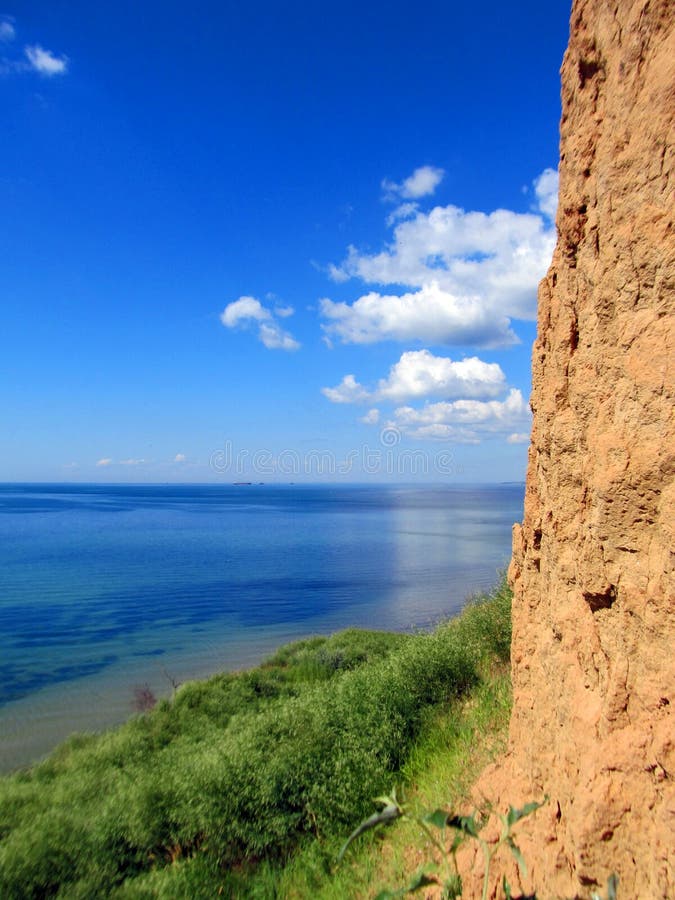 Sheer cliff stock photo. Image of sheer, blue, journey - 91707048