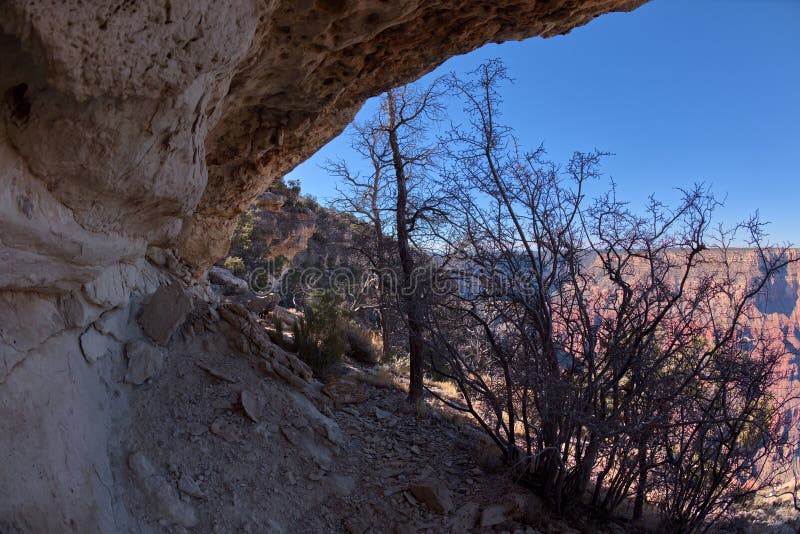 Sheer Cliffs West of Pima Point Grand Canyon Stock Image - Image of ...