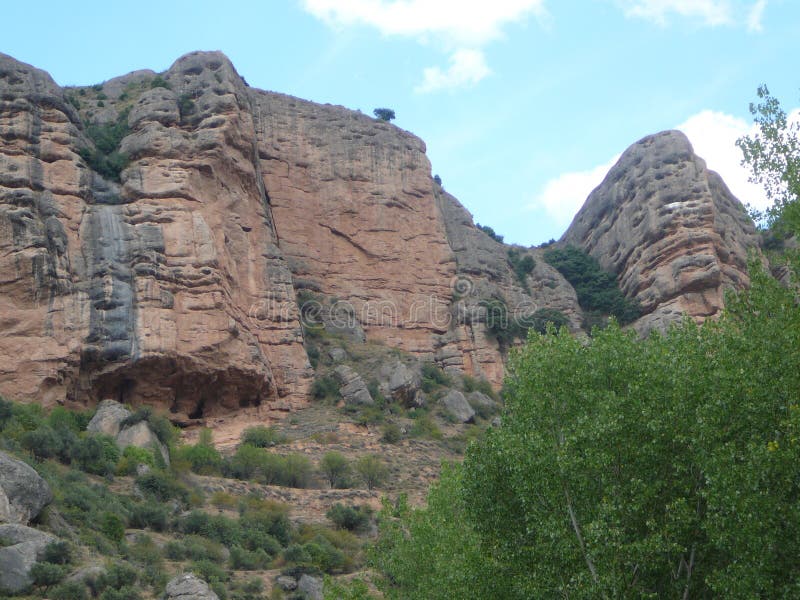 Sheer rock face stock photo. Image of summer, trail - 112738418