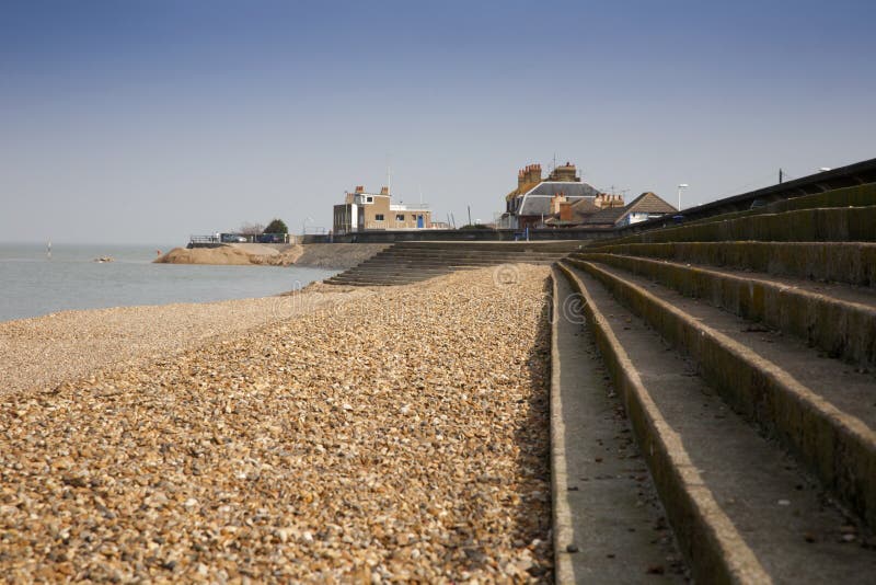 Sheerness beach stock photo. Image of blue, sunny, sheerness - 33790442