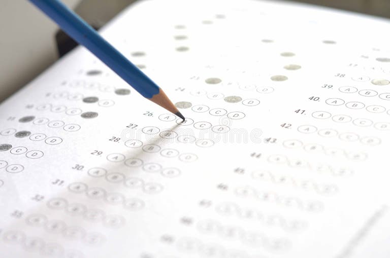 Sheet with answers stock photo. Image of examination - 40231570