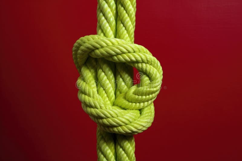 Sheet Bend Knot Joining Two Ropes Together Stock Illustration ...