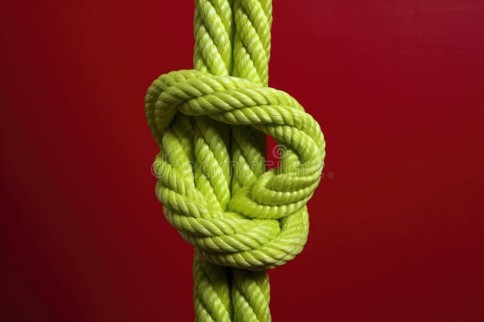 Sheet Bend Knot Joining Two Ropes Together Stock Illustration ...