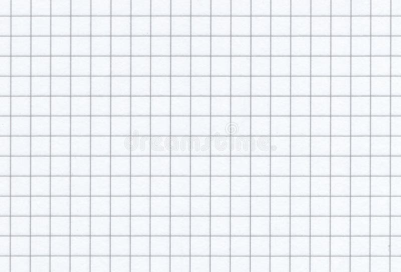 Sheet of Blank White Notebook Grid Paper Background. Stock Photo ...