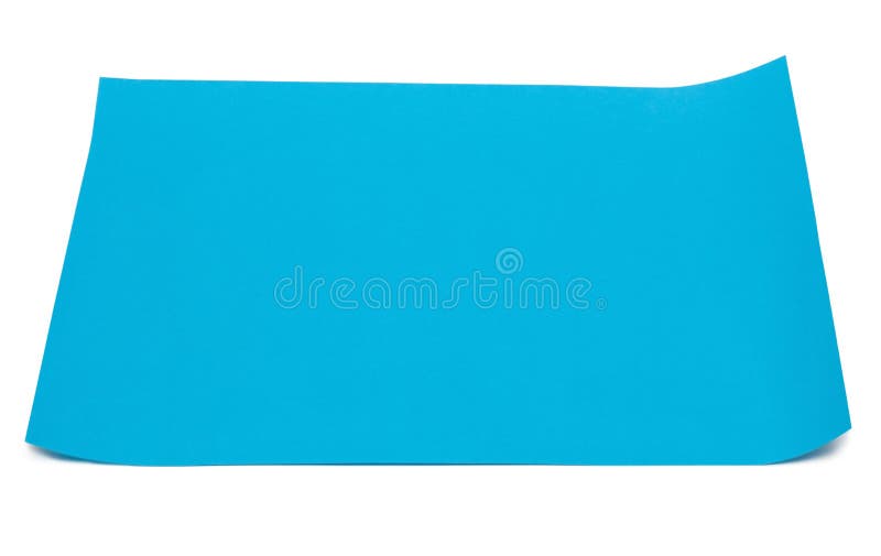 Sheet of blue paper stock image. Image of cutout, board - 215984043