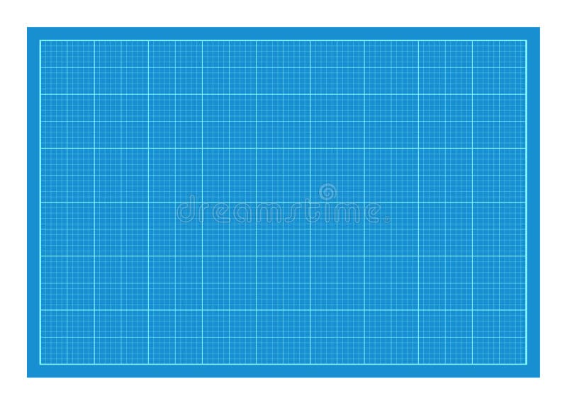 Sheet of blueprint paper. stock vector. Illustration of drawing - 37716754