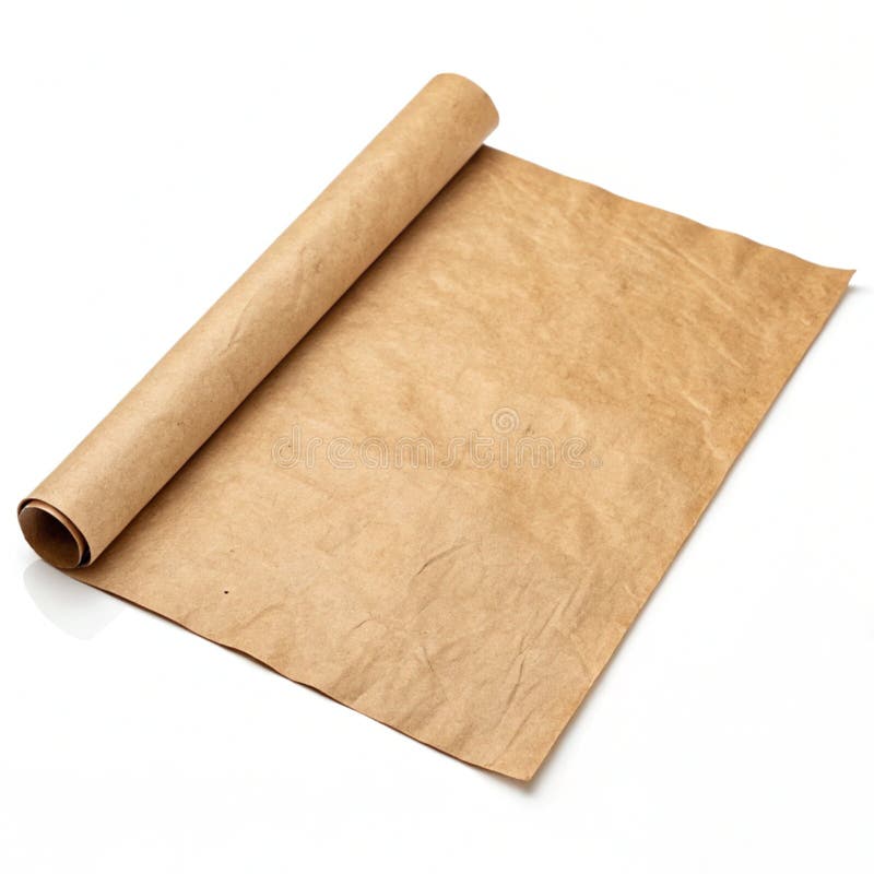 Sheet of Brown Paper on Transparent Background Stock Illustration ...