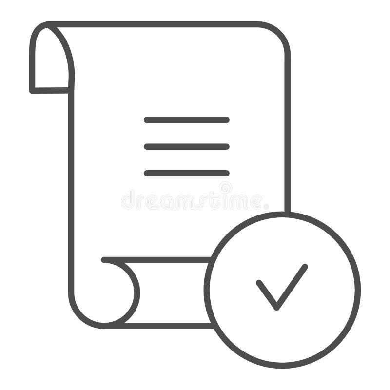 Tick List Line Drawing Stock Illustrations – 489 Tick List Line Drawing ...