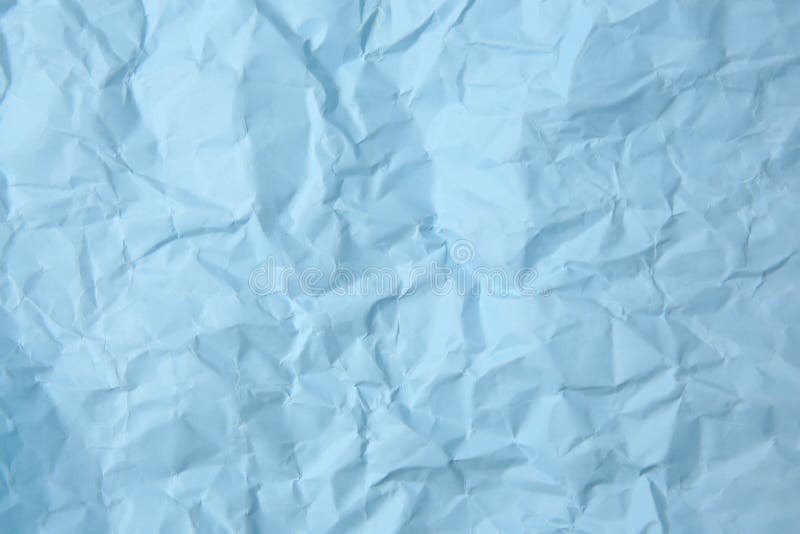 Sheet of Crumpled Light Blue Paper As Background, Top View Stock Image ...