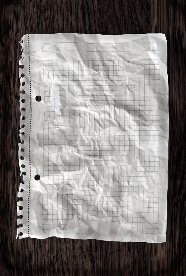 Sheet of crumpled paper stock photo. Image of paper, ragged - 6435338