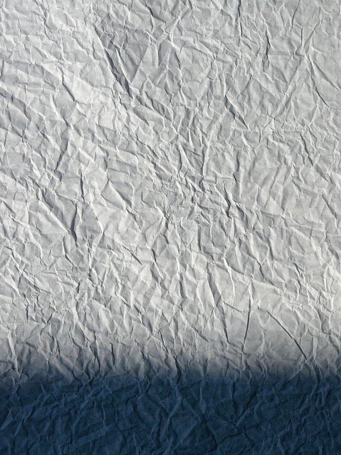 Sheet of Crumpled Paper with a Sun Shade Stock Image - Image of surface ...